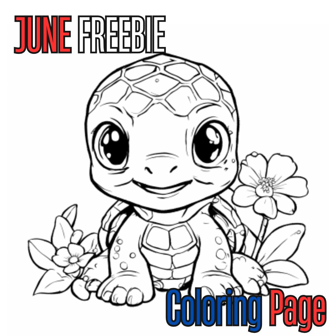 July Freebie Coloring Page – BlissBitDesigns